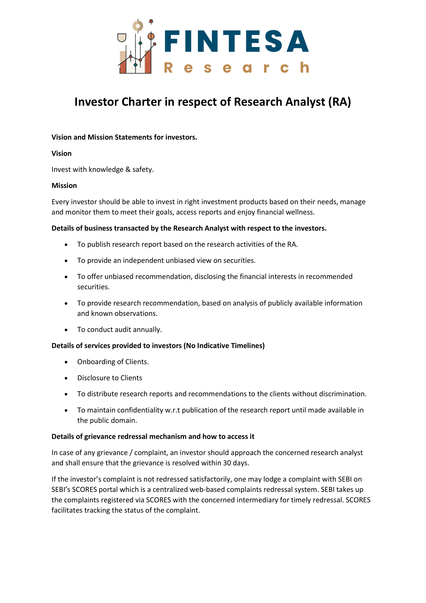Fintesa Research